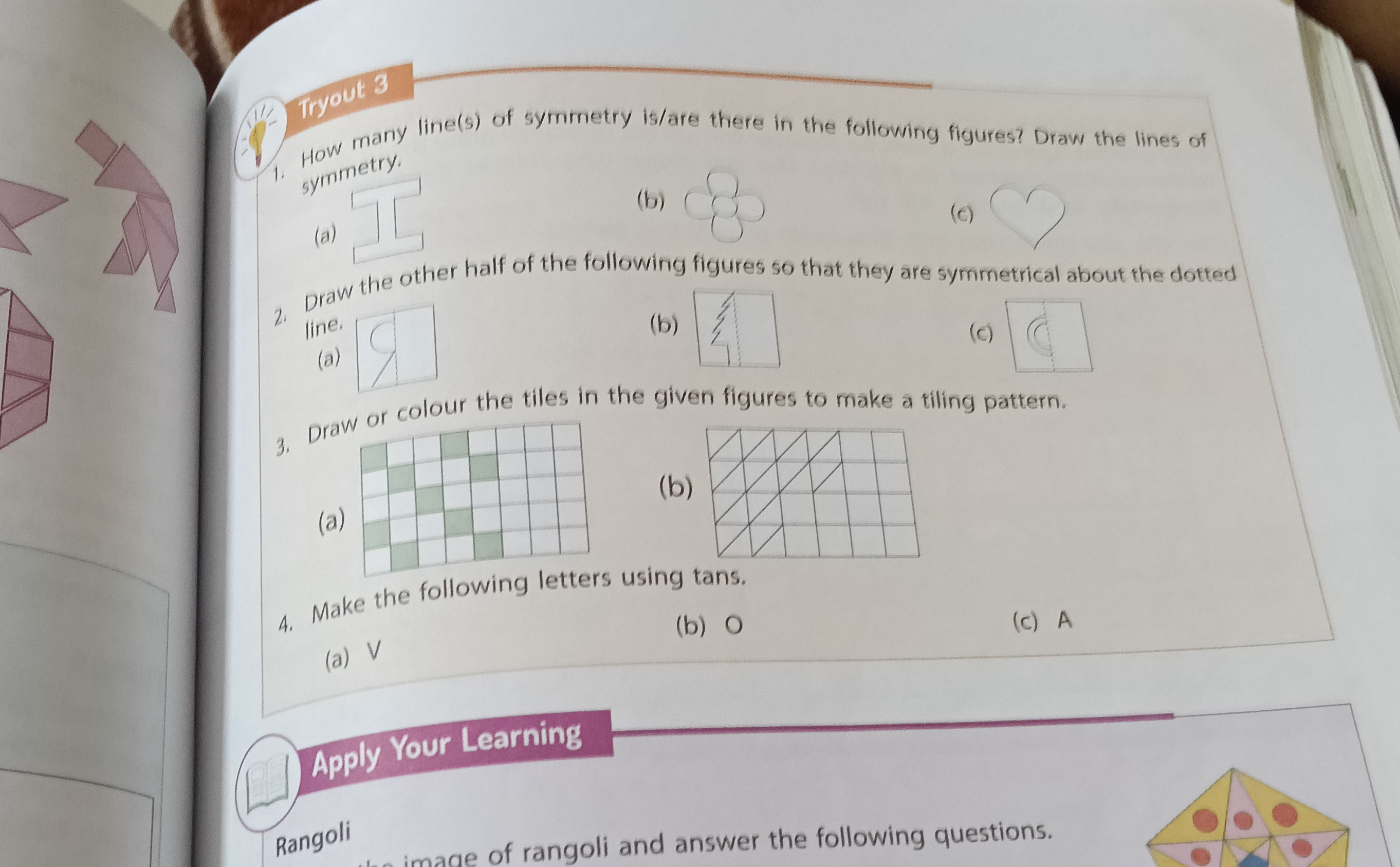Tryout 3 1 How many line(s) of symmetry | StudyX