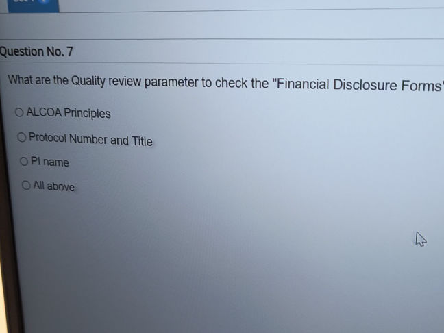 What are the Quality review parameter to | StudyX