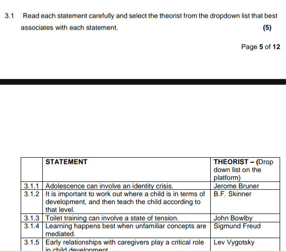 31 Read each statement carefully and select | StudyX