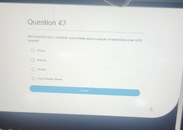 Question 47 Which DevOps tool is commonly | StudyX