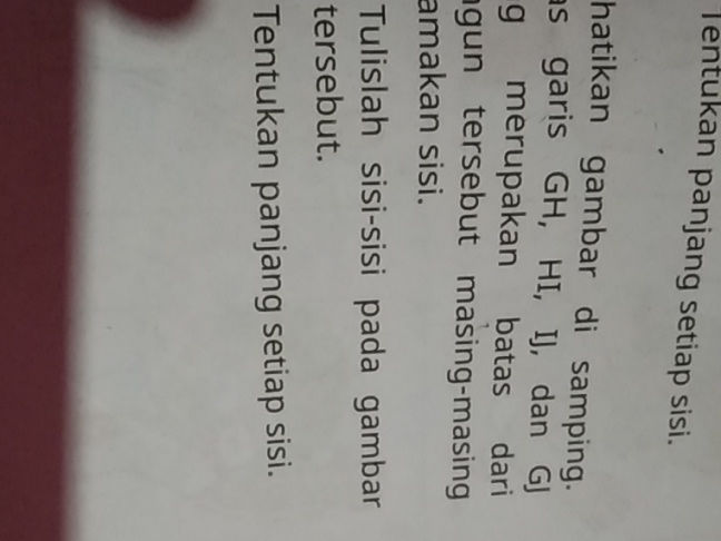 Tentukan panjang setiap sisi hatikan gambar | StudyX