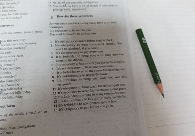 5 Rewrite these sentences Rewrite these | StudyX
