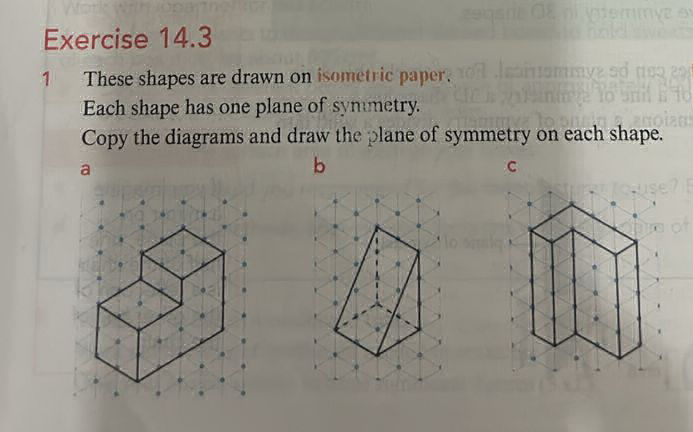These shapes are drawn on isometric paper | StudyX