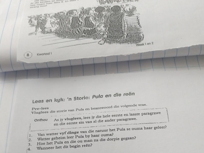 Lees en kyk: 'n Storie: Pula en die reën