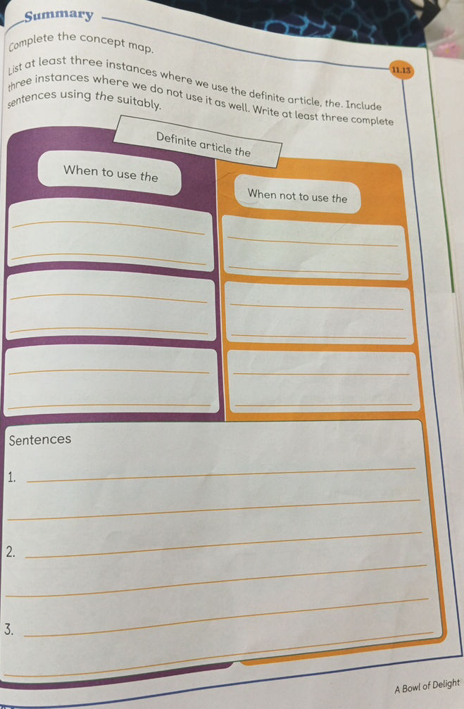 Summary Complete the concept map List at | StudyX