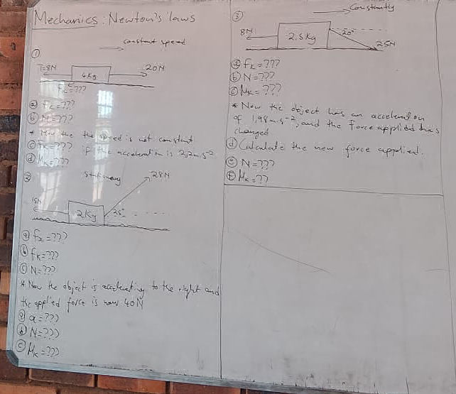 Mechanics Newtons laws constant speed 1 10N | StudyX
