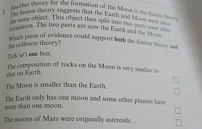 Another theory for the formation of the Moon | StudyX