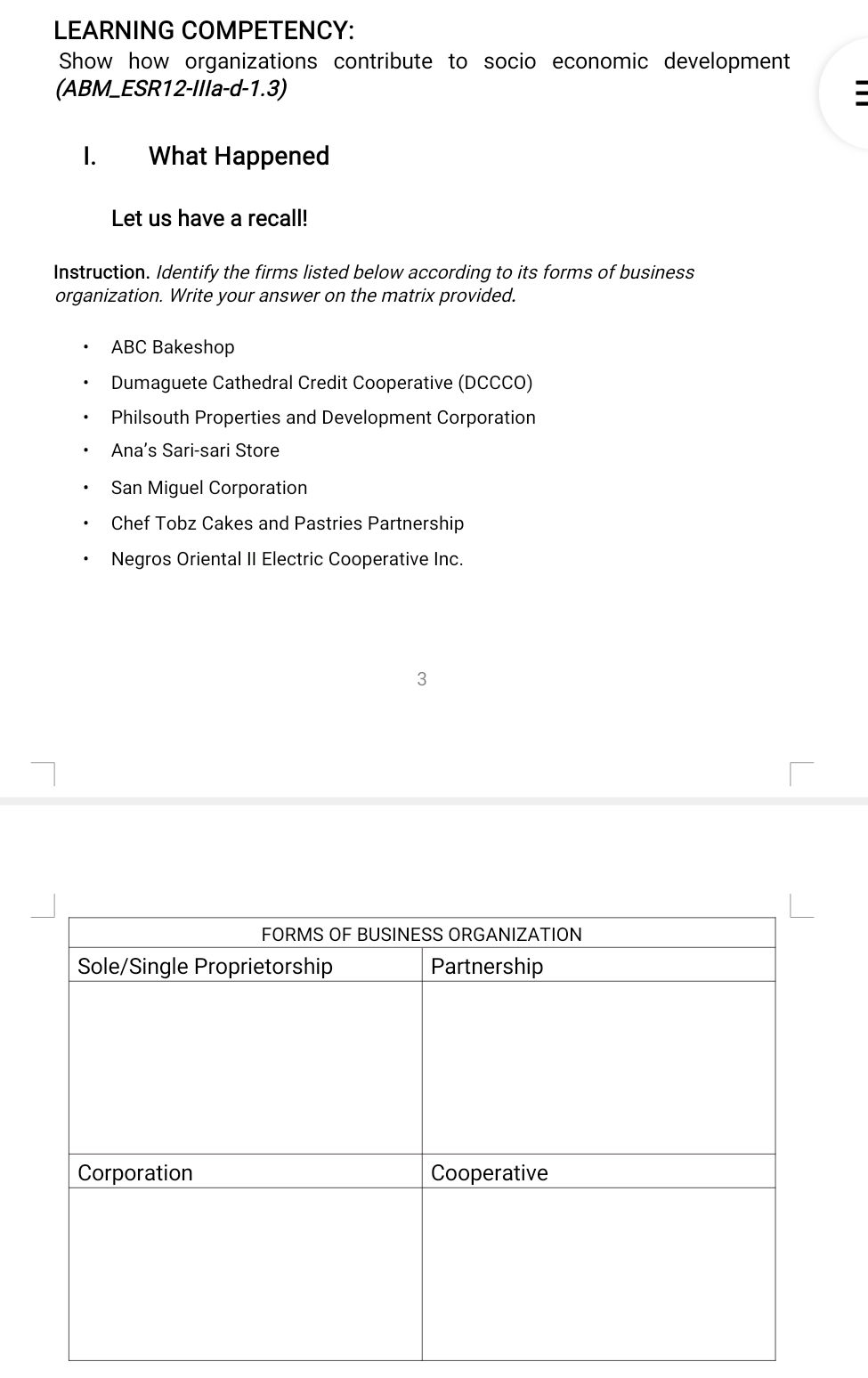 Instruction Identify the firms listed below | StudyX