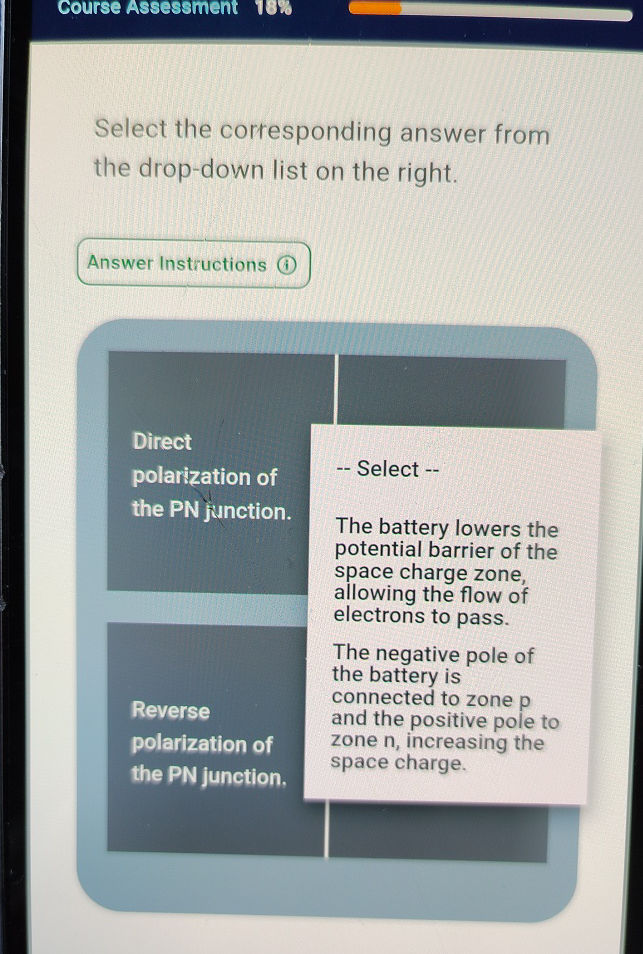 Direct polarization of the PN junction. -- | StudyX
