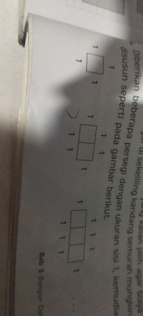 Diberikan beberapa persegi dengan ukuran | StudyX