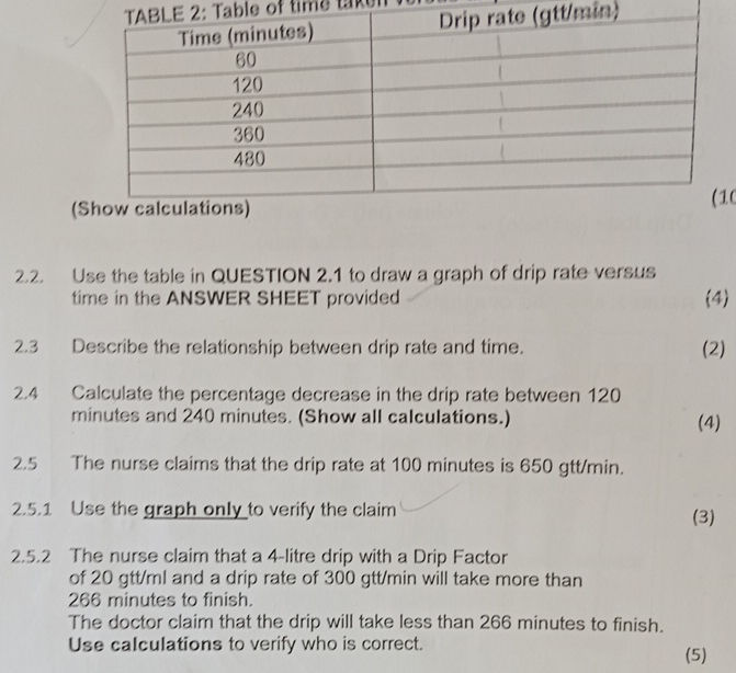 (Show calculations) 2.2. Use the table in | StudyX