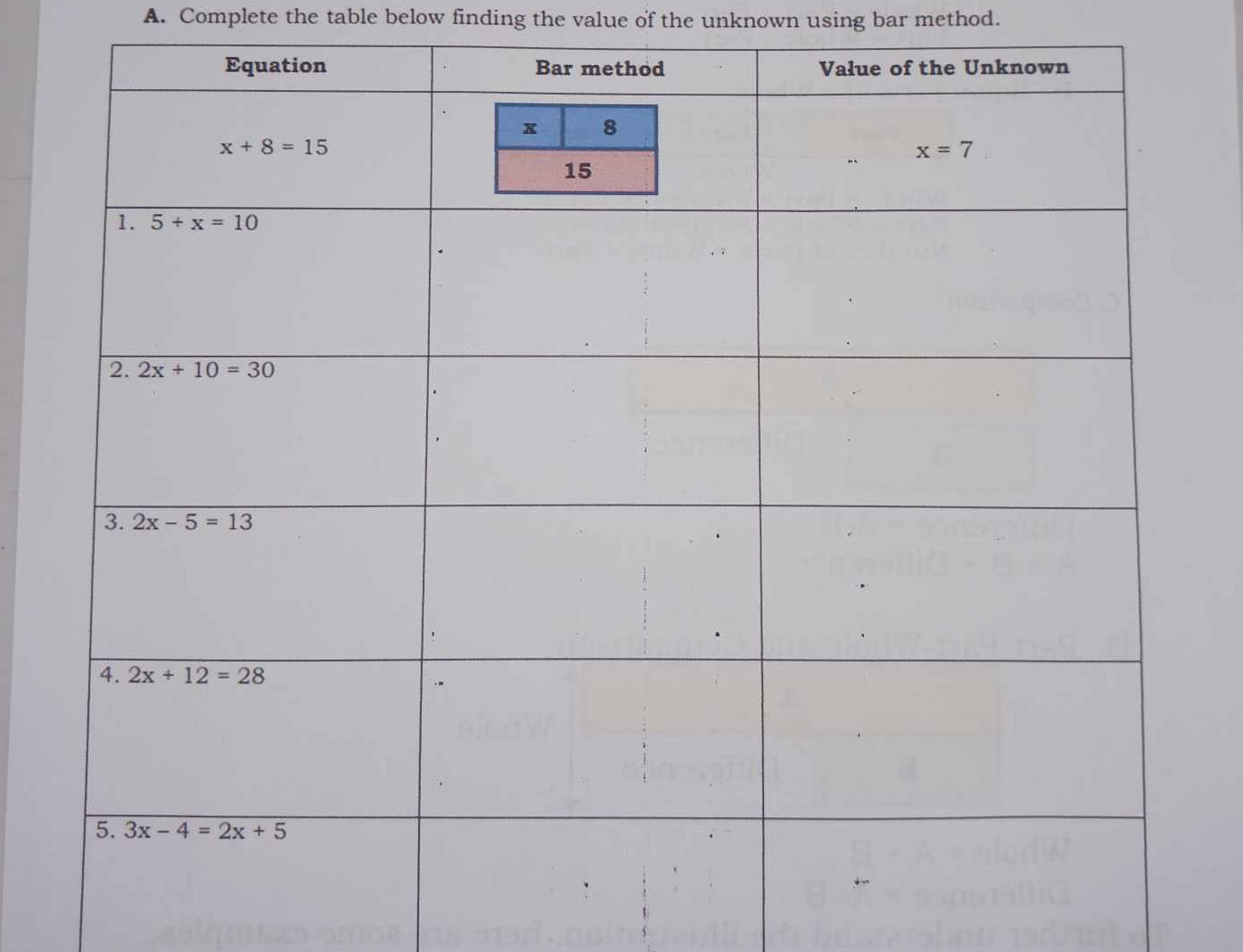 A. Complete the table below finding the | StudyX