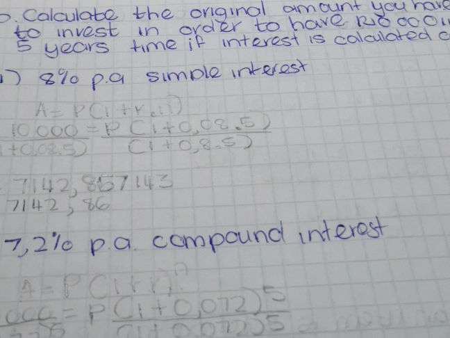 Calculate the original amount you have to | StudyX