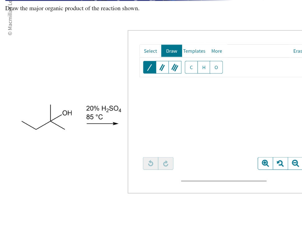 Draw the major organic product of the | StudyX
