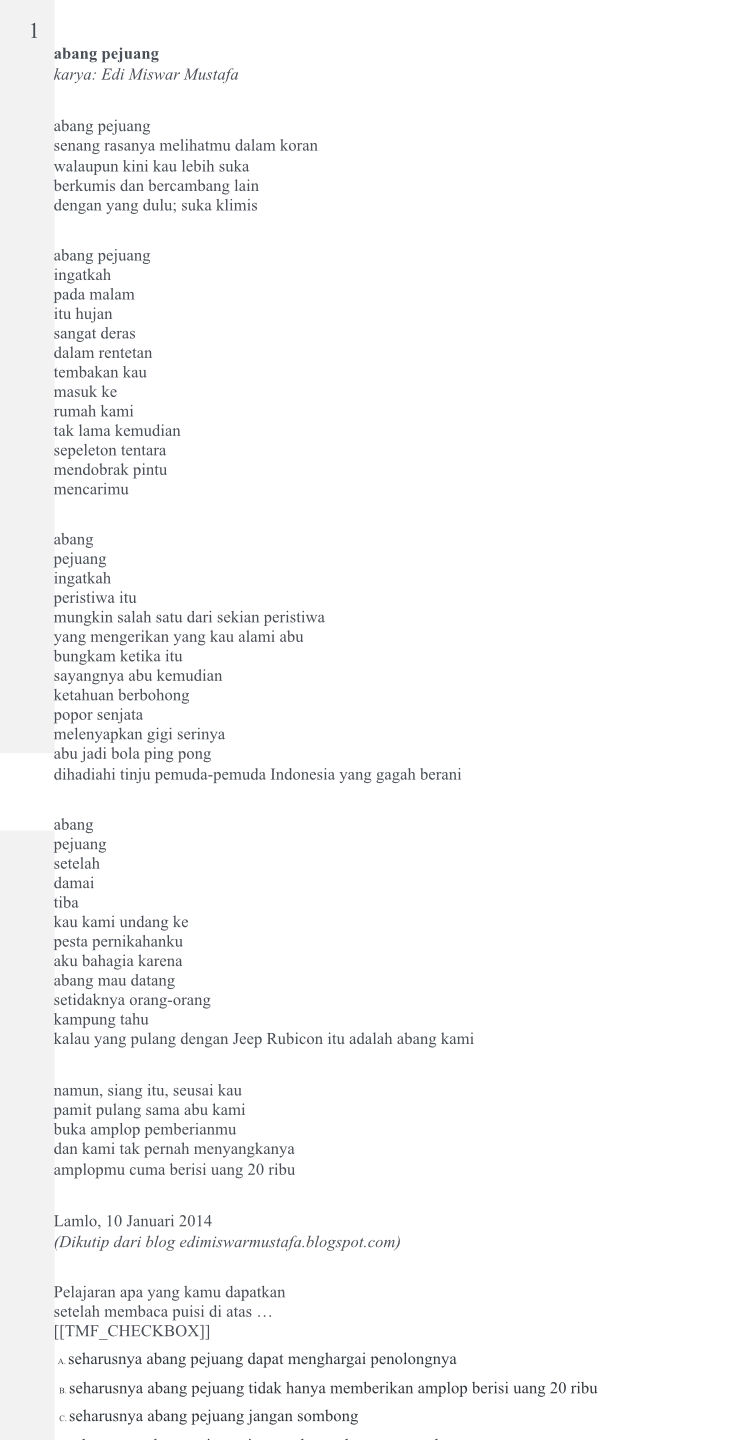 Pelajaran apa yang kamu dapatkan setelah | StudyX