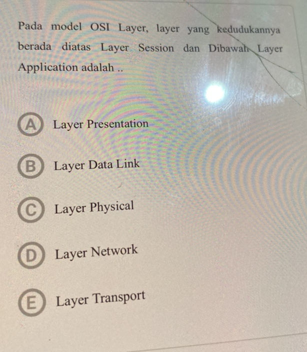 Pada model OSI Layer layer yang kedudukannya | StudyX