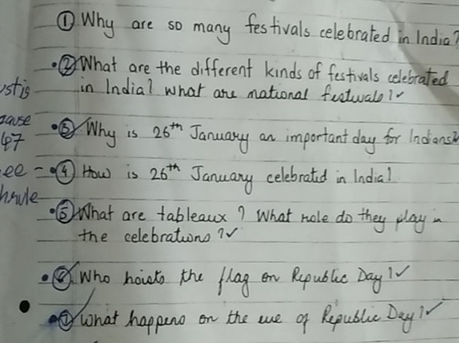 1 Why are so many festivals celebrated in | StudyX