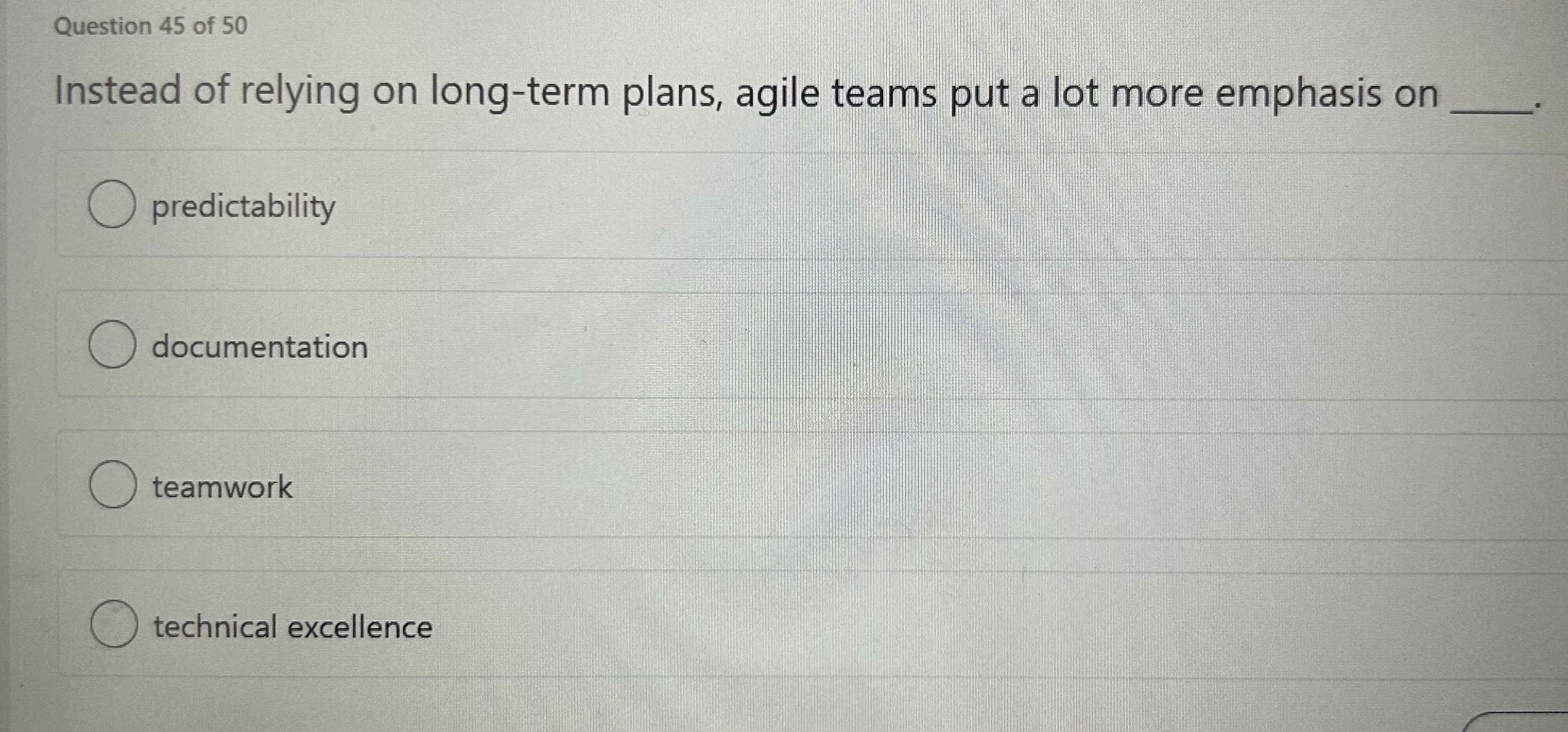 Question 45 of 50 Instead of relying on | StudyX