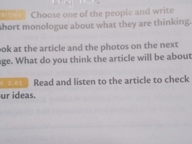 Choose one of the people and write a short | StudyX