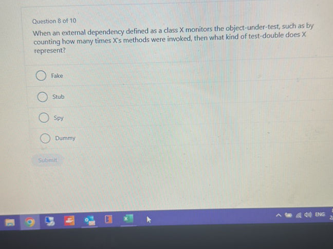 When an external dependency defined as a | StudyX