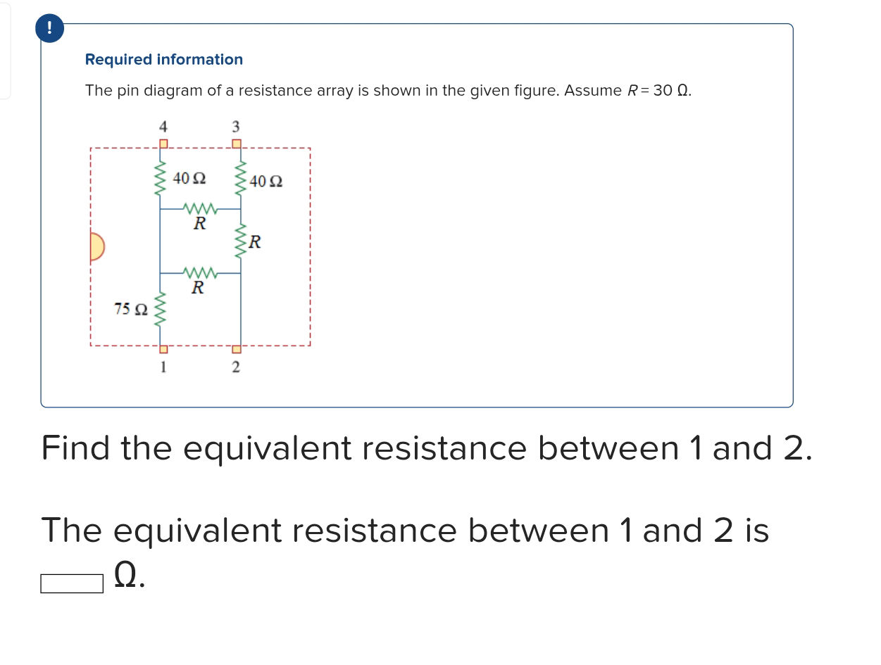 The pin diagram of a resistance array is | StudyX