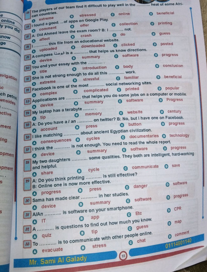 15 The players of our team find it difficult | StudyX