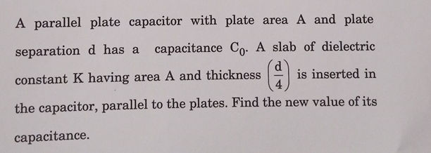 A parallel plate capacitor with plate area A | StudyX