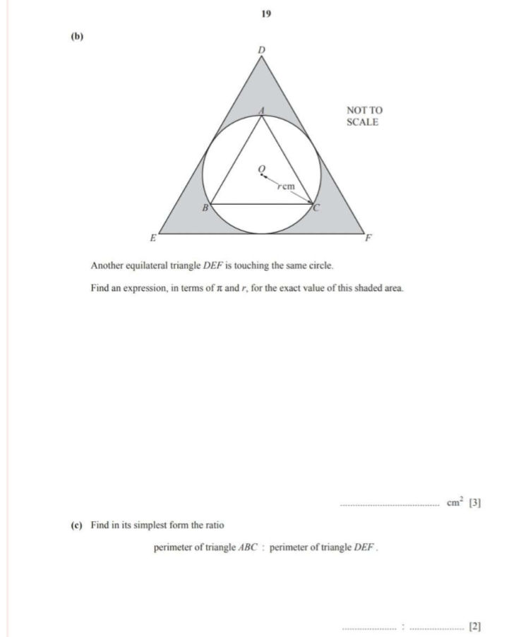 Another equilateral triangle *DEF* is | StudyX