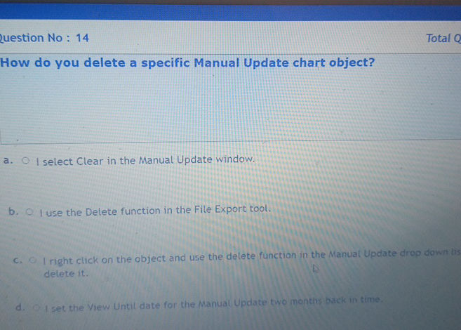How do you delete a specific Manual Update | StudyX