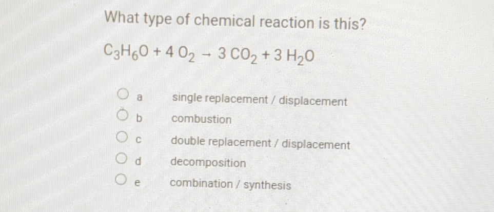 What type of chemical reaction is this? | StudyX