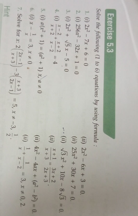 Solve the following (1 to 6) equations by | StudyX