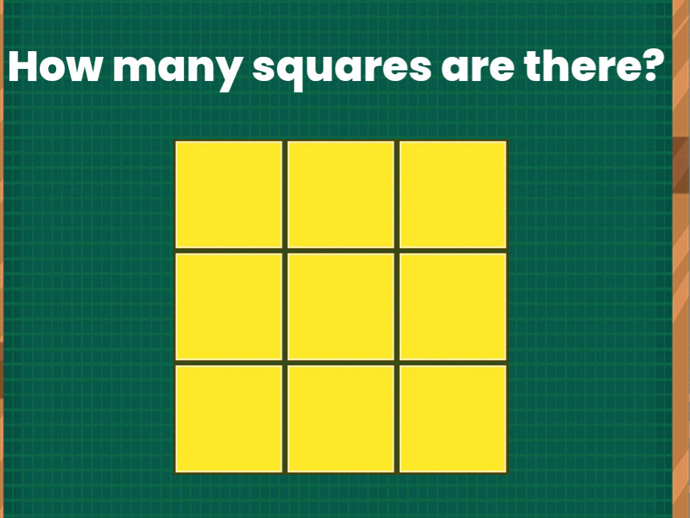 How many squares are there? There is a 3x3 | StudyX
