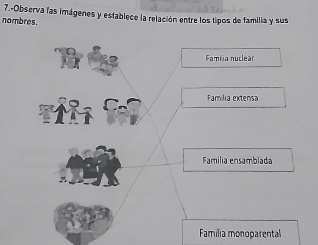 7-Observa las imgenes y establece la relacin | StudyX