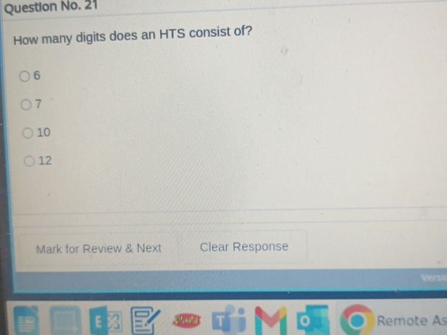 How many digits does an HTS consist of? 6 7 | StudyX