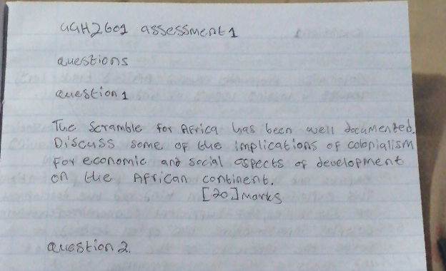 GGH2601 assessment 1 questions Question 1 | StudyX