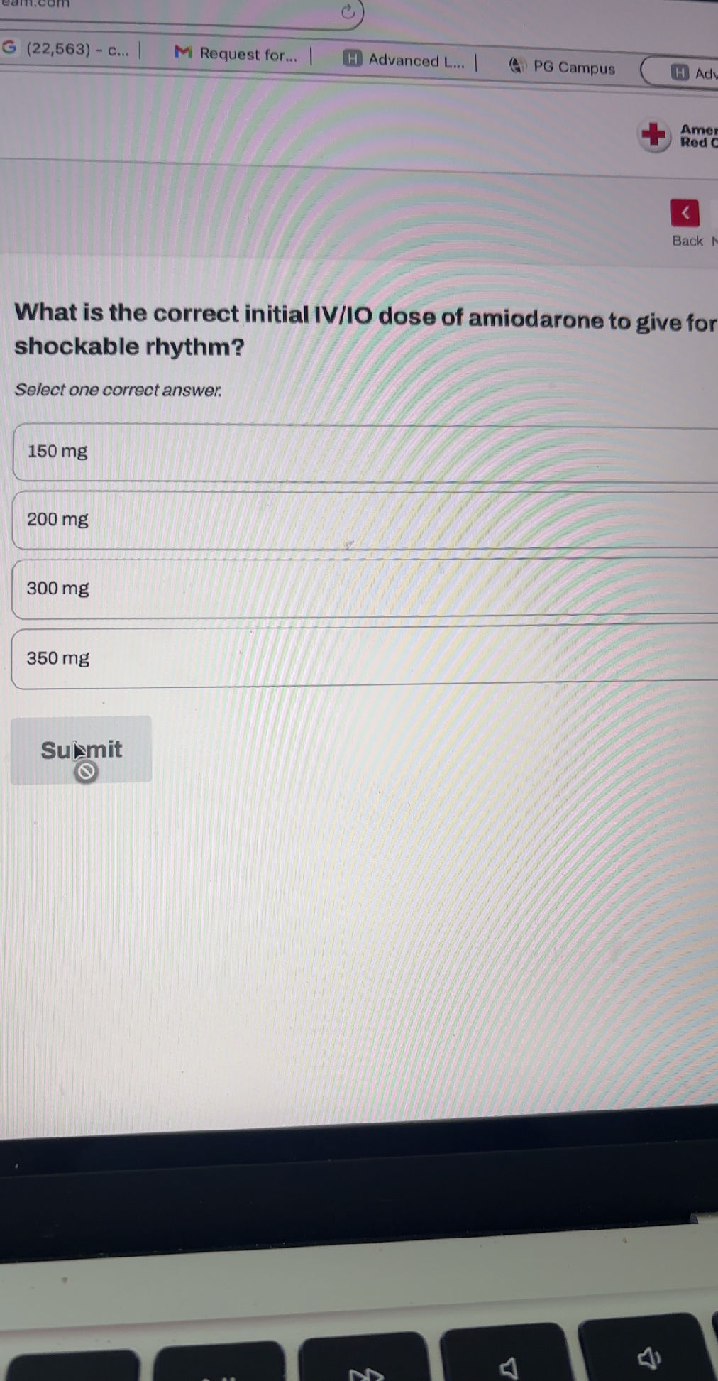 What is the correct initial IV/IO dose of