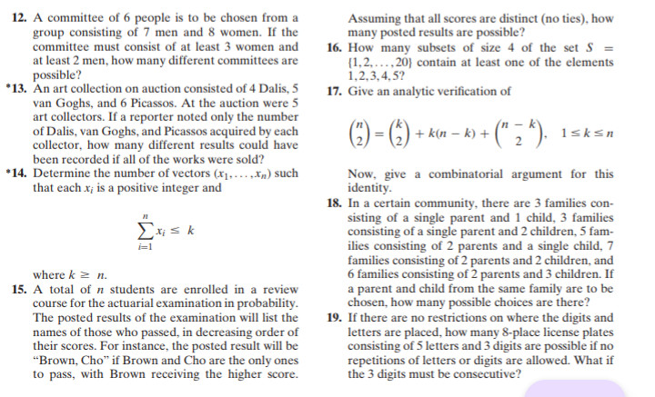 How many subsets of size 4 of the set $S