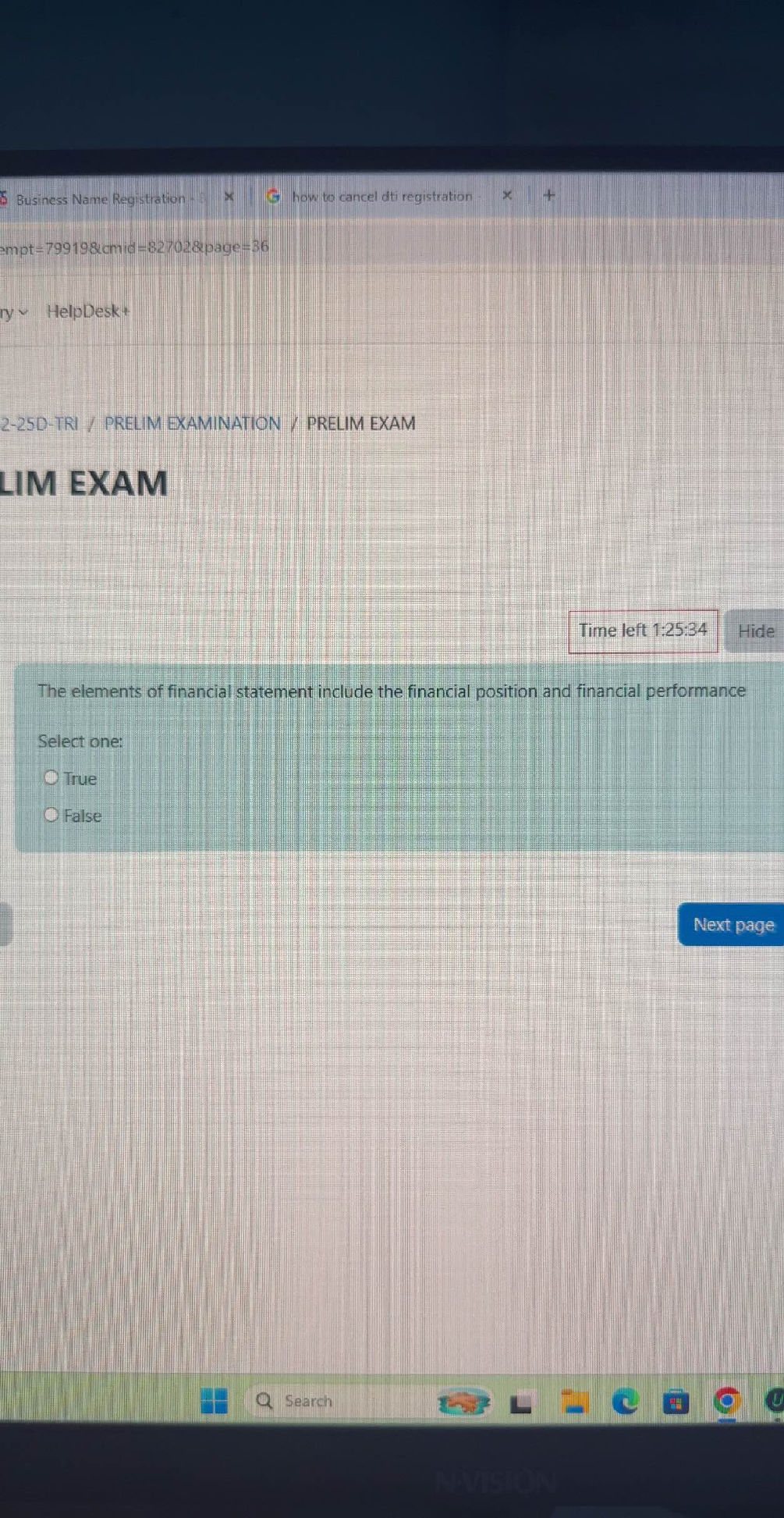 The elements of financial statement include