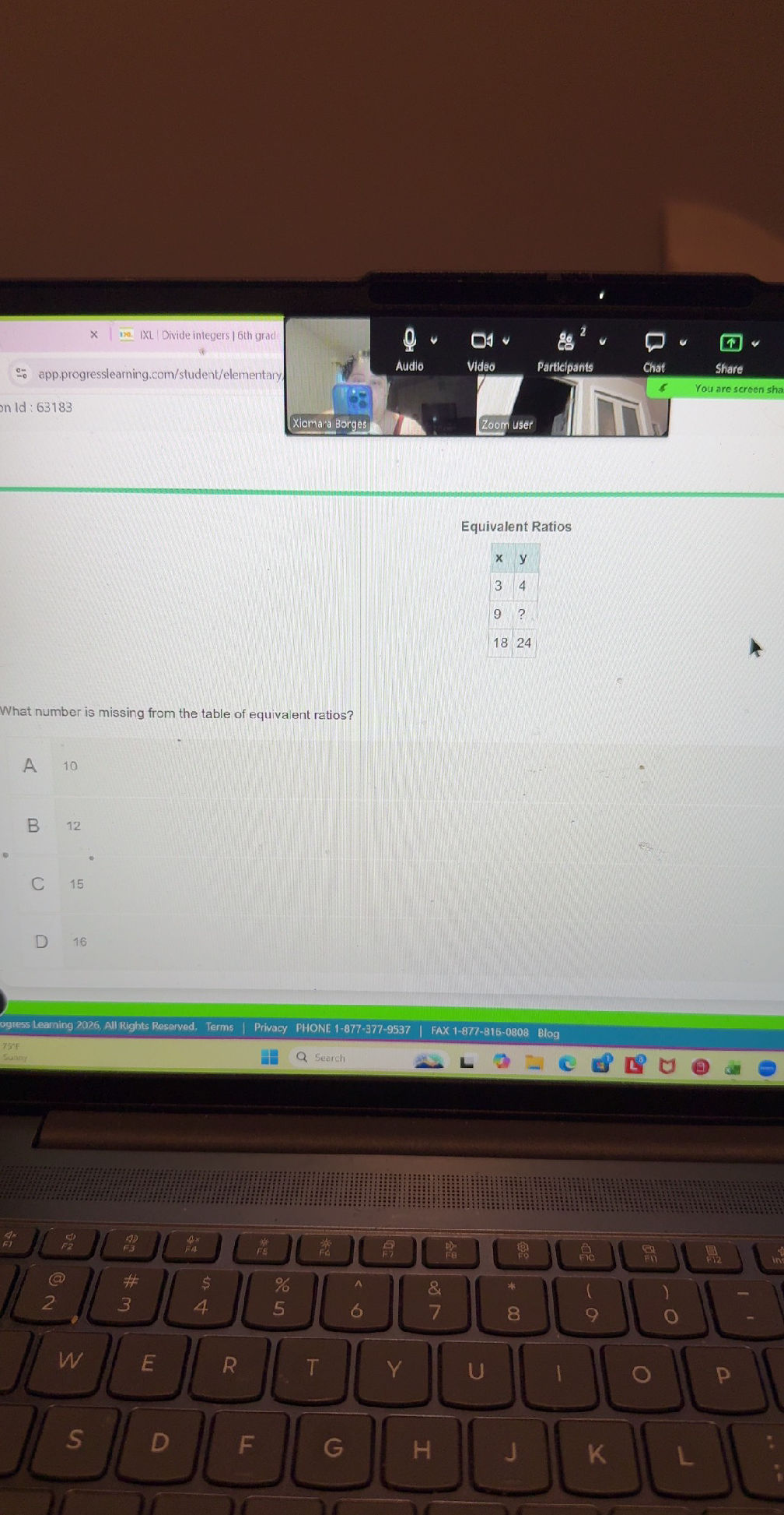 Equivalent Ratios | x | y | |---|---| | 3