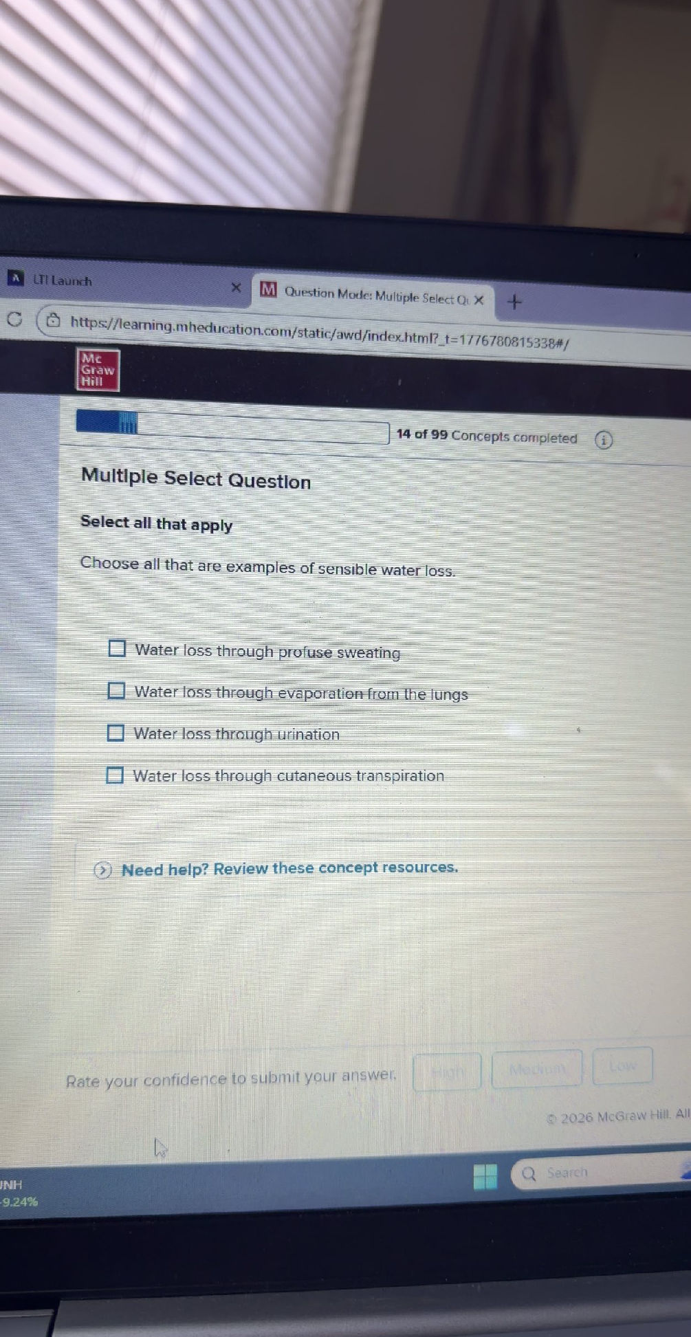 Multiple Select Question Select all that