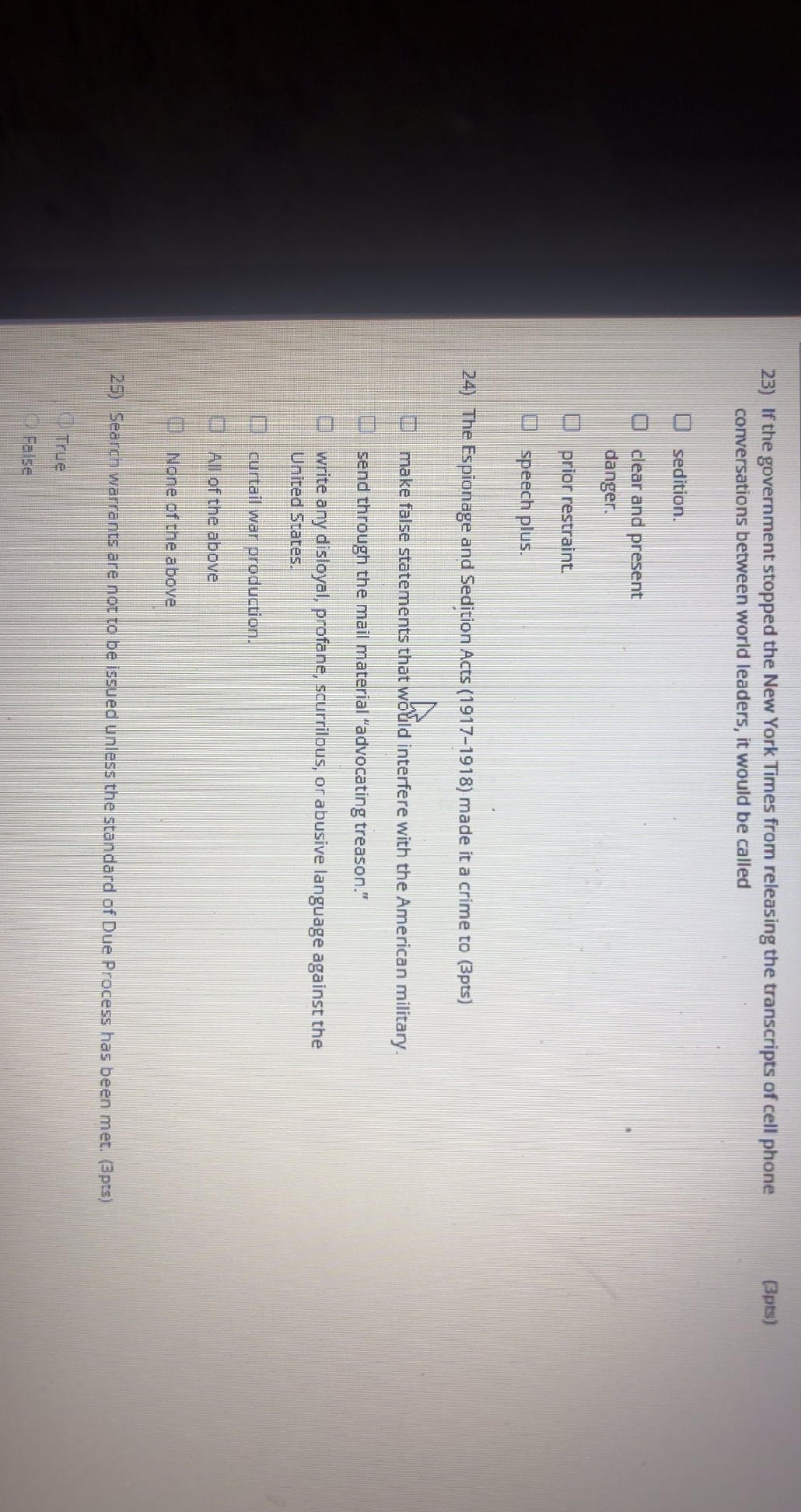 The Espionage and Sedition Acts (1917-1918)