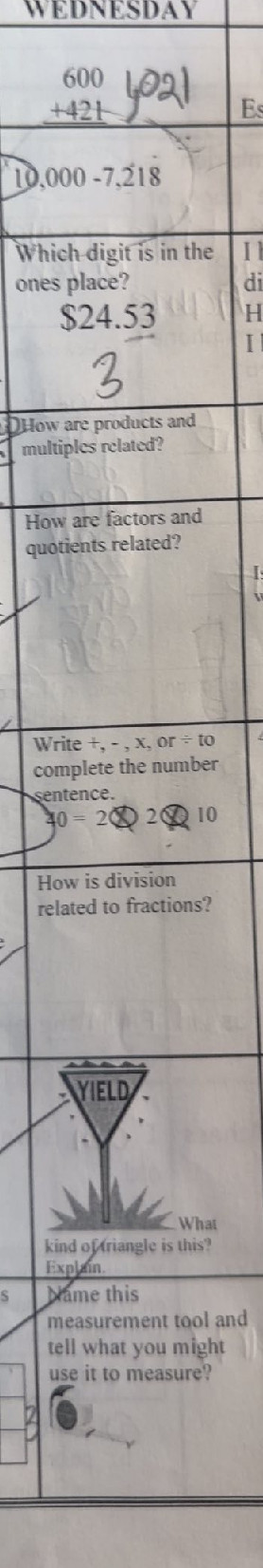 Write +, -, x, or $ $ to complete the number