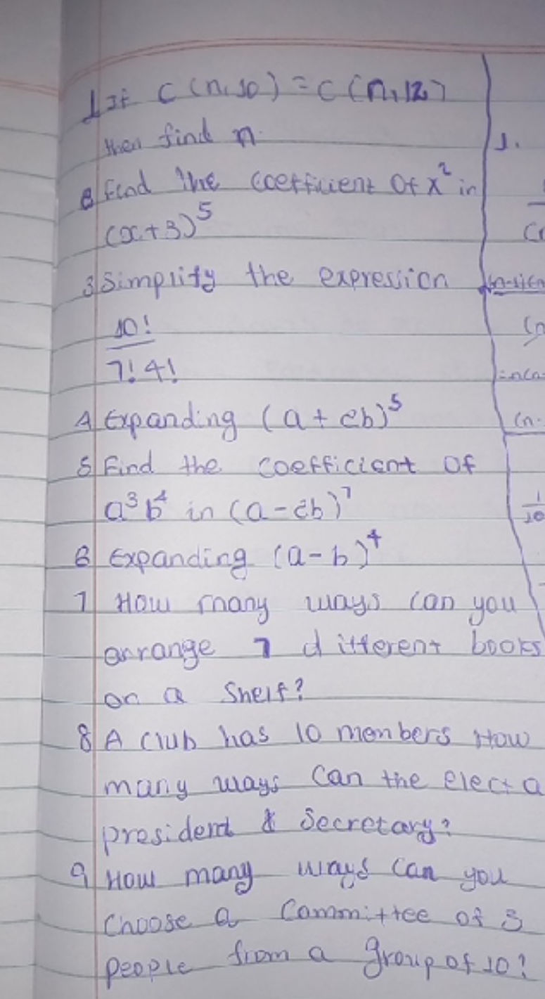 How many ways can you choose a Committee of