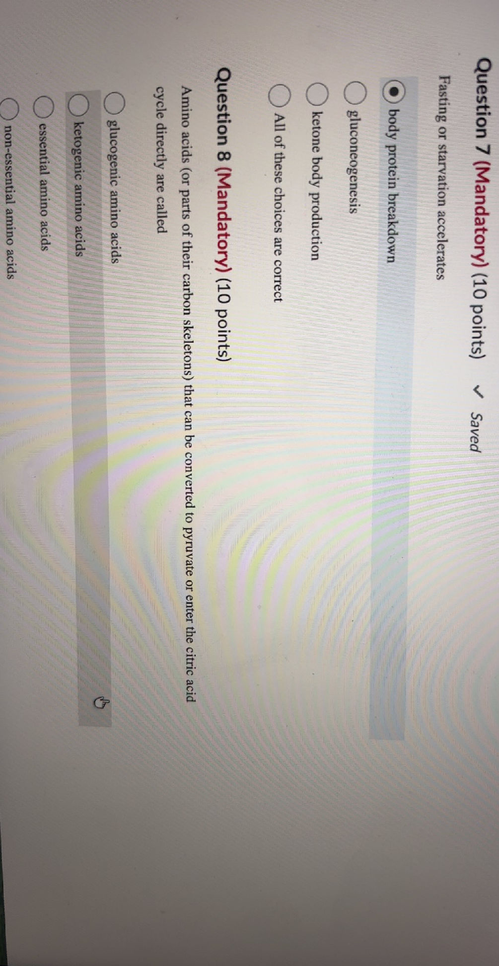 Amino acids (or parts of their carbon