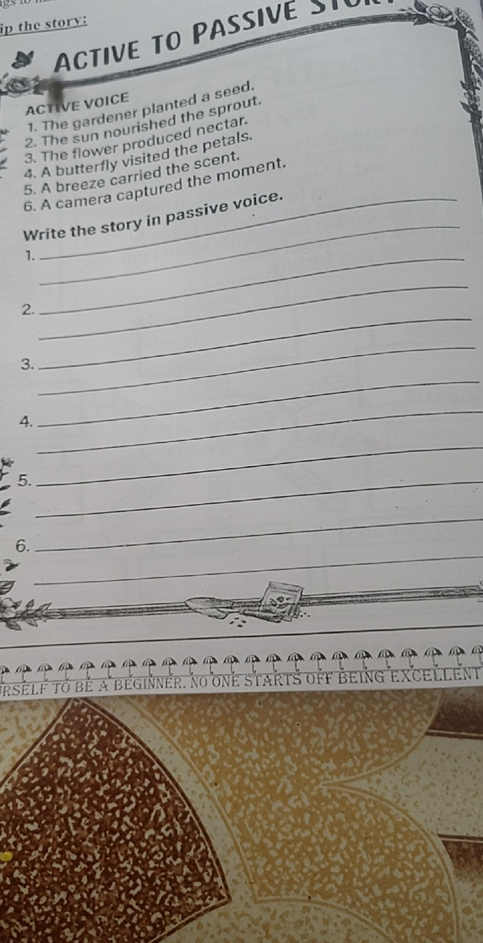 ACTIVE TO PASSIVE STORY ACTIVE VOICE 1. The