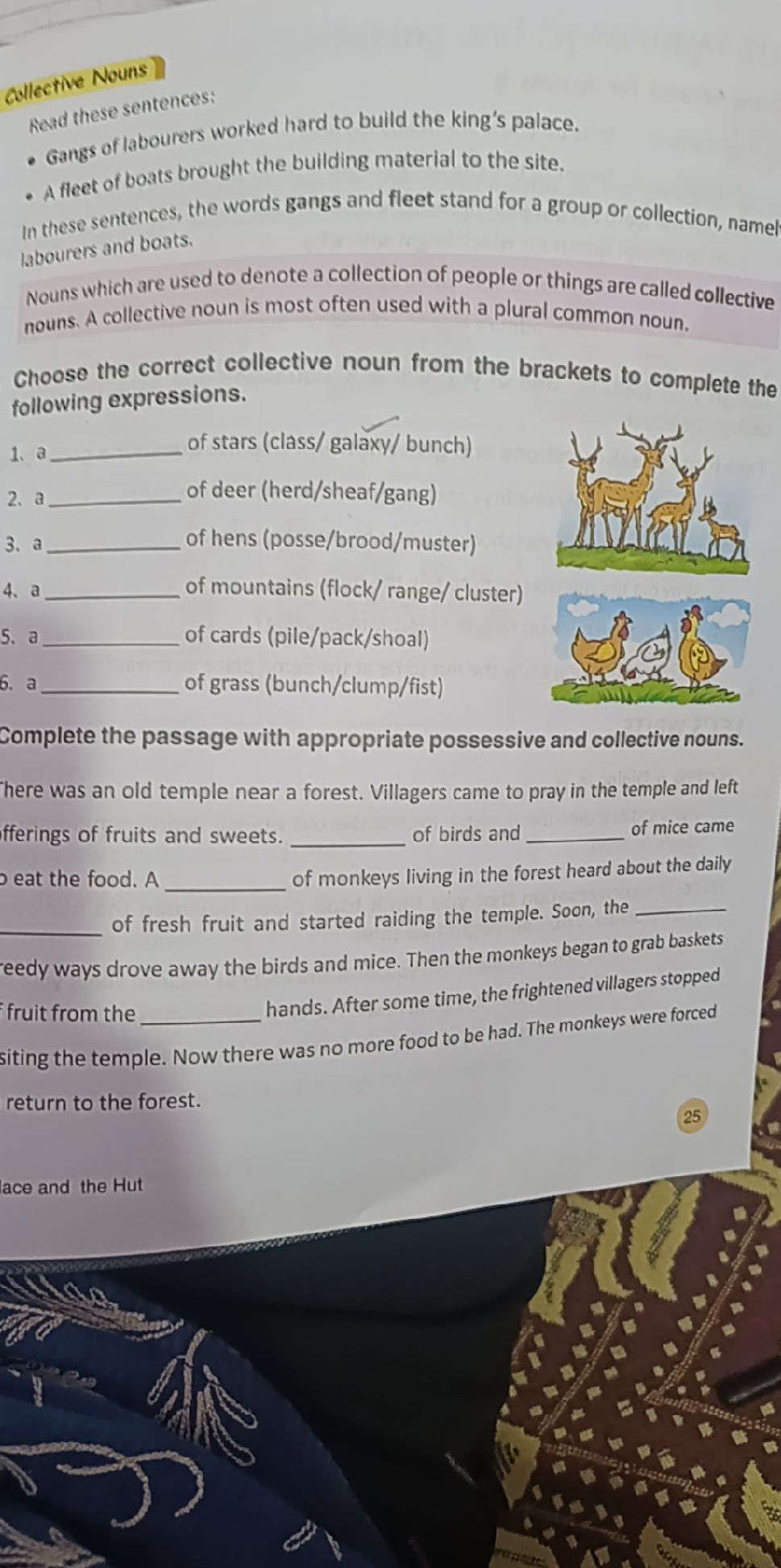 Complete the passage with appropriate