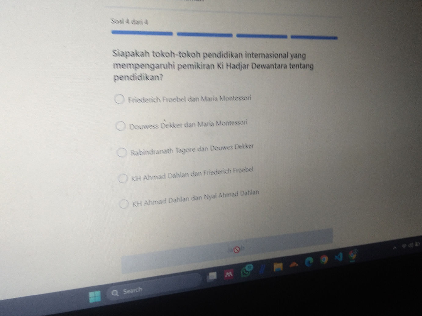 Soal 4 dari 4 Siapakah tokoh-tokoh | StudyX
