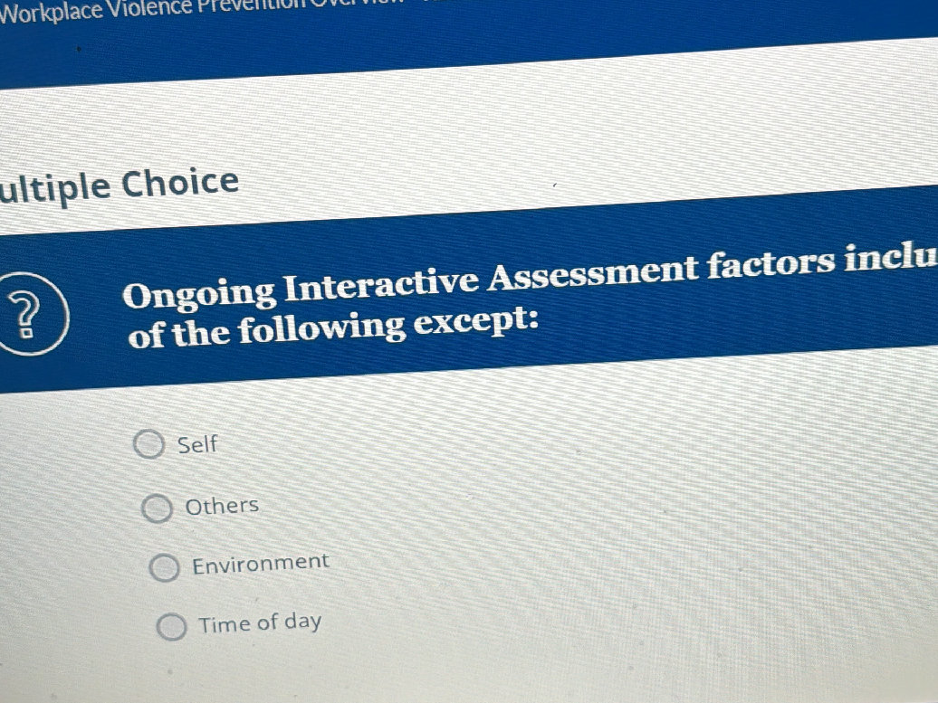 Ongoing Interactive Assessment factors | StudyX