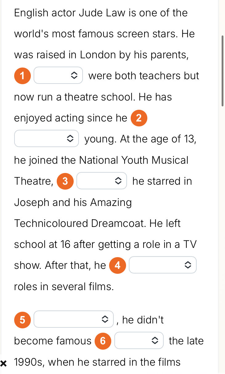 English actor Jude Law is one of the world's | StudyX