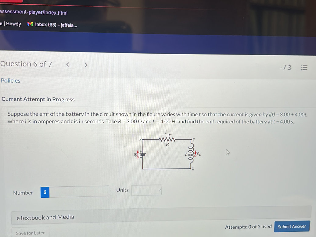 Suppose the emf of the battery in the | StudyX